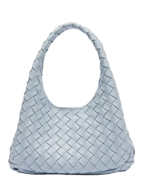 Bottega Veneta Campana Mini Leather Top-handle Bag - Blue