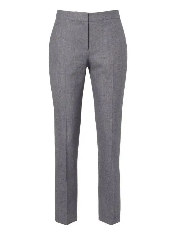Alexander McQueen Wool Slim Pants - Grey
