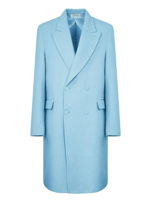 Gabriela Hearst Mcaffrey Double-breasted Cashmere Felt Coat - Light Blue