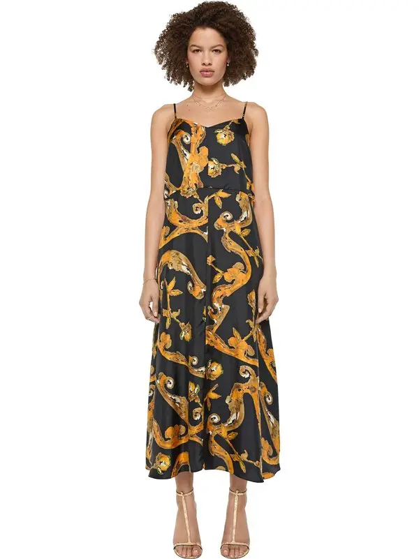 La Prestic Ouiston Petula Dress Roseraie Noir - Black