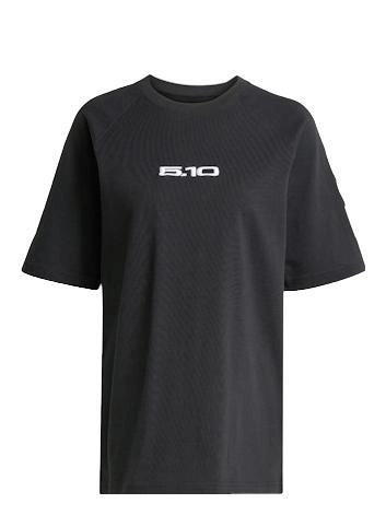 Adidas Ten Logo Line Short Sleeve Tee Shirt - Black