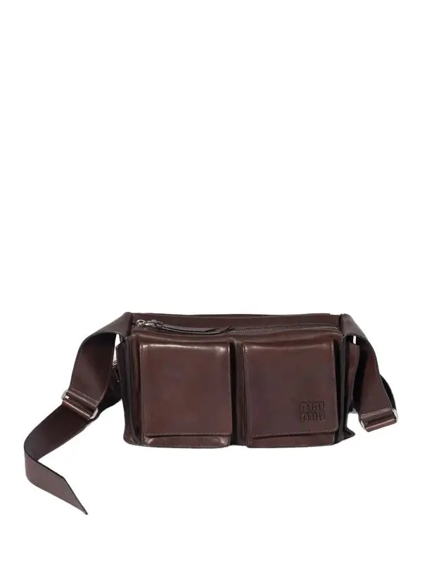 Miu Miu Nappa Leather Shoulder Bag - Tan