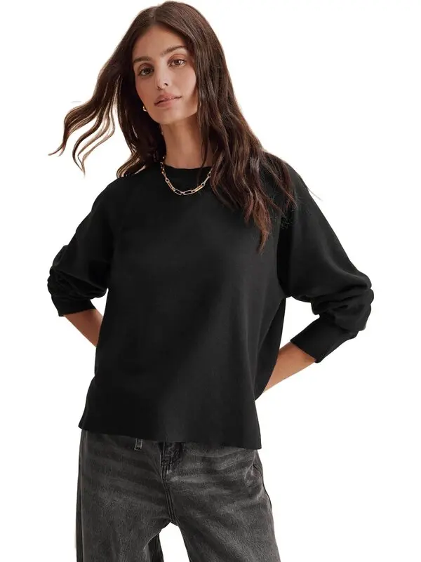 Splendid Winslow Raglan Top - Black