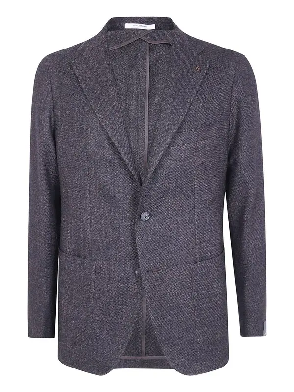 Tagliatore Montecarlo' Single Breasted Wool Jacket - Brown