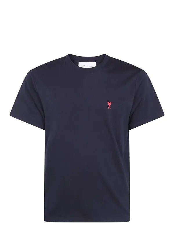 AMI Paris T-shirt Short Sleeve "quota De Coeur - Black