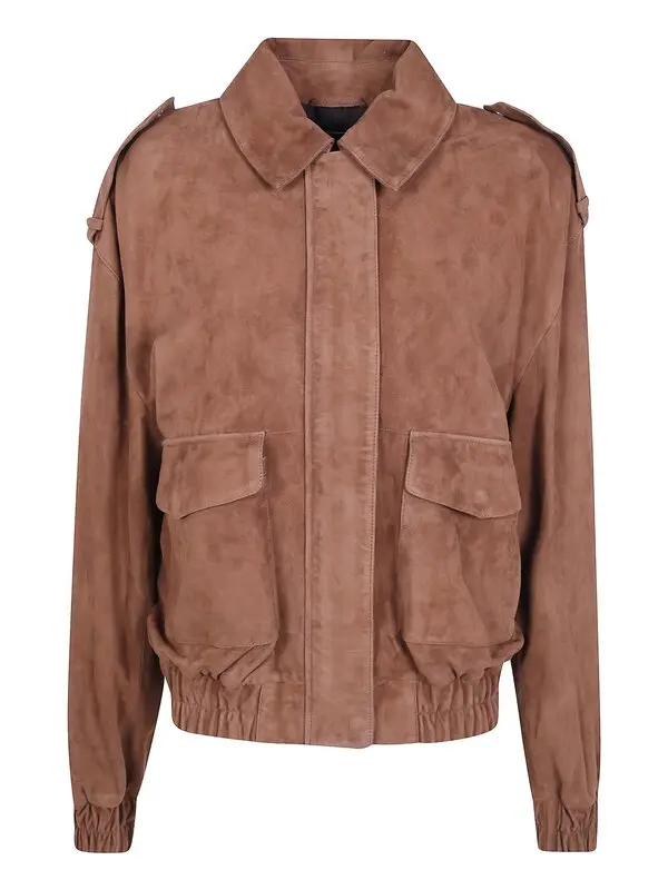 ARMA Lamb Suede Jacket - Brown