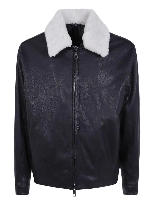 GIORGIO BRATO Leather Jacket - Black
