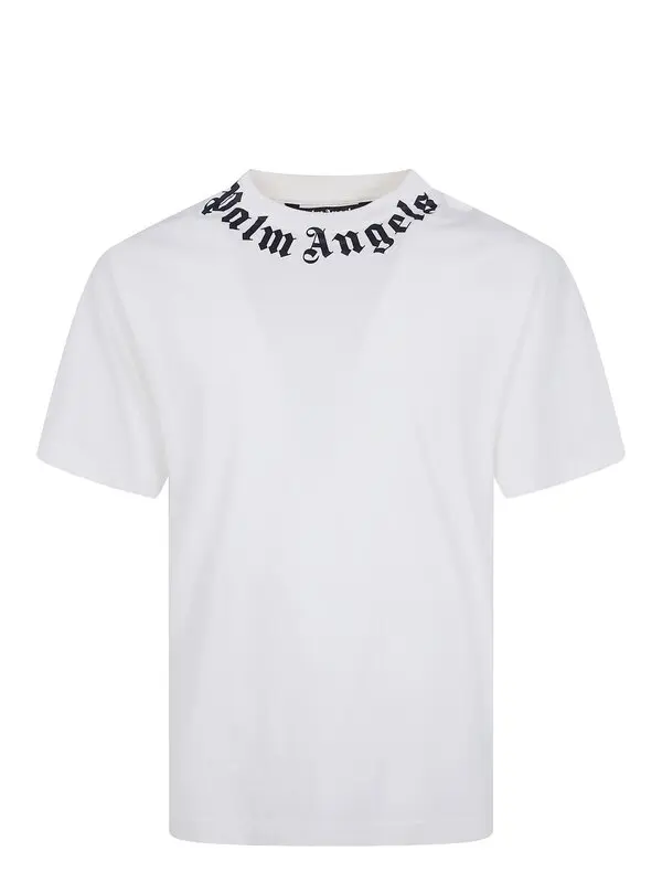 Palm Angels T-shirt Regular Fit "neck Logo - White