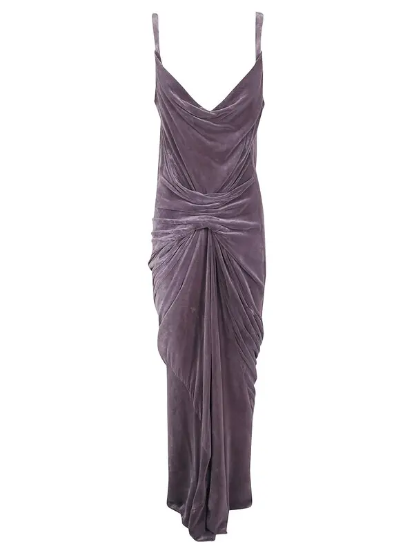 Rick Owens Dress Draped "strutter - Pink