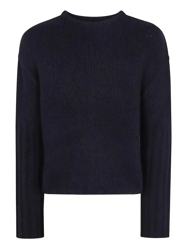 Rick Owens Round Neck Sweater - Black