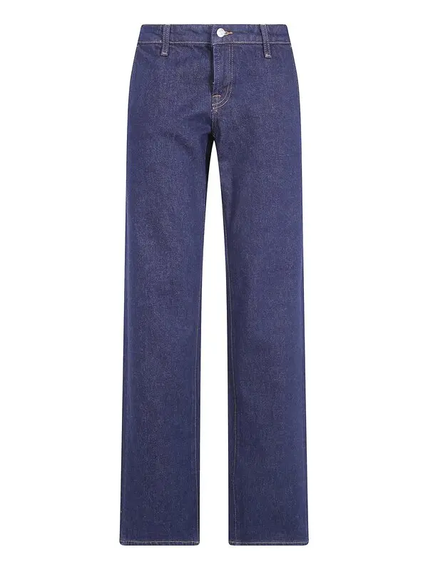 Seven For All Mankind Low Straight Chino Pocket Jeans - Blue