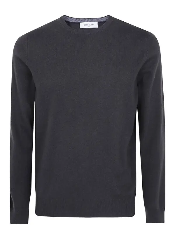 GRAN SASSO Wool Turtleneck Long Sleeve Sweater - Brown
