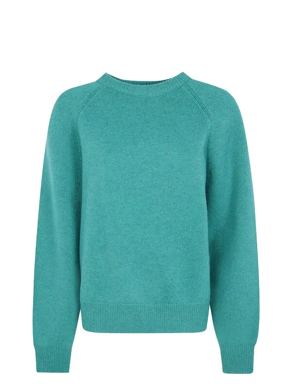 THE FRANKIE SHOP Lina" Padded Wool Sweatshirt - Green