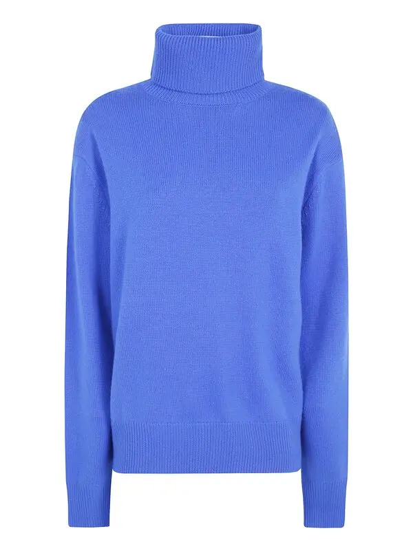 THE FRANKIE SHOP Padded Turtleneck Sweater - Blue