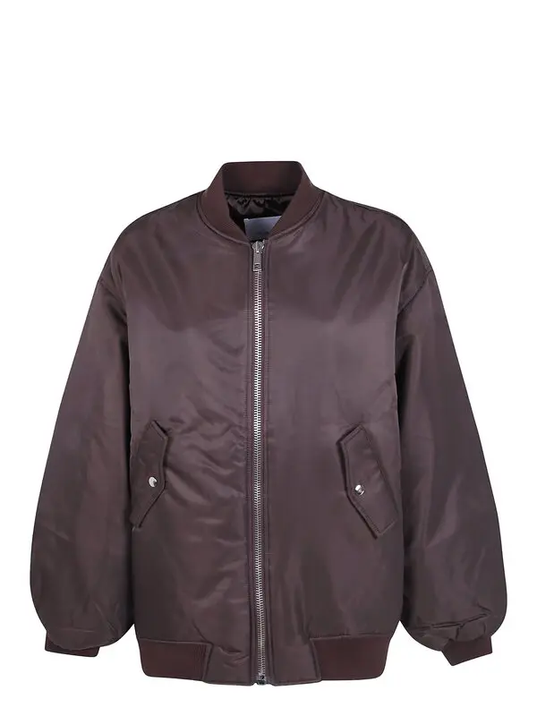 THE FRANKIE SHOP Astra Bomber Jacket - Brown