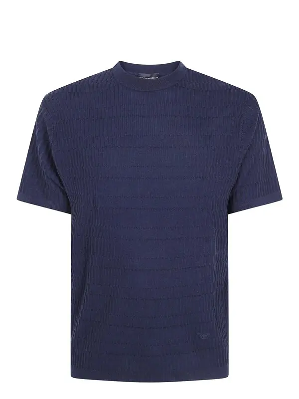 Emporio Armani T-shirt Classic Round Neck - Blue