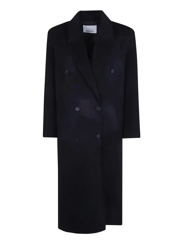 THE FRANKIE SHOP Double Breasted Coat - Black