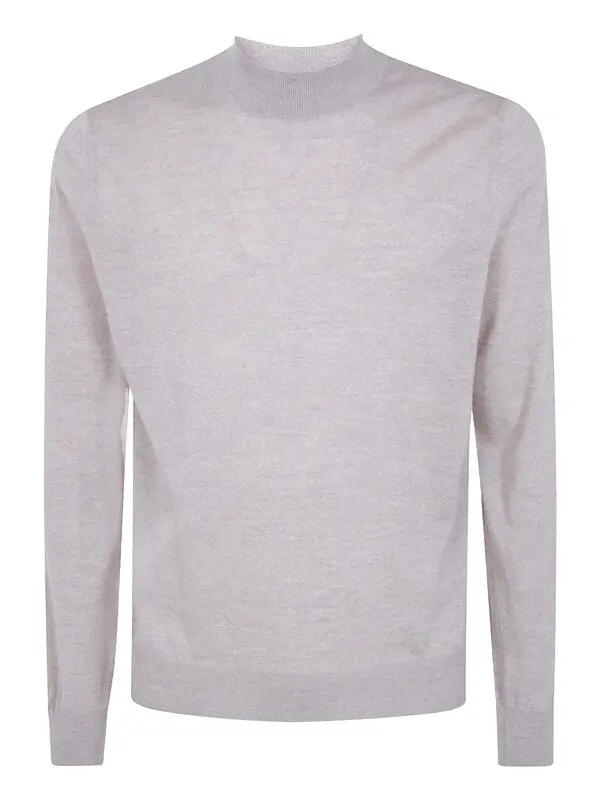GRAN SASSO Wool Turtleneck Sweater - Beige
