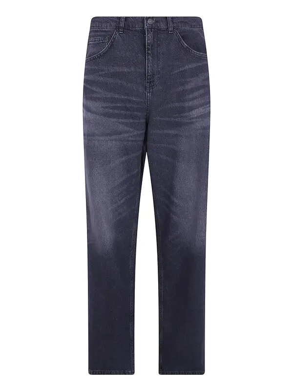LES DEUX Jeans Straight Leg "roi Washed - Black