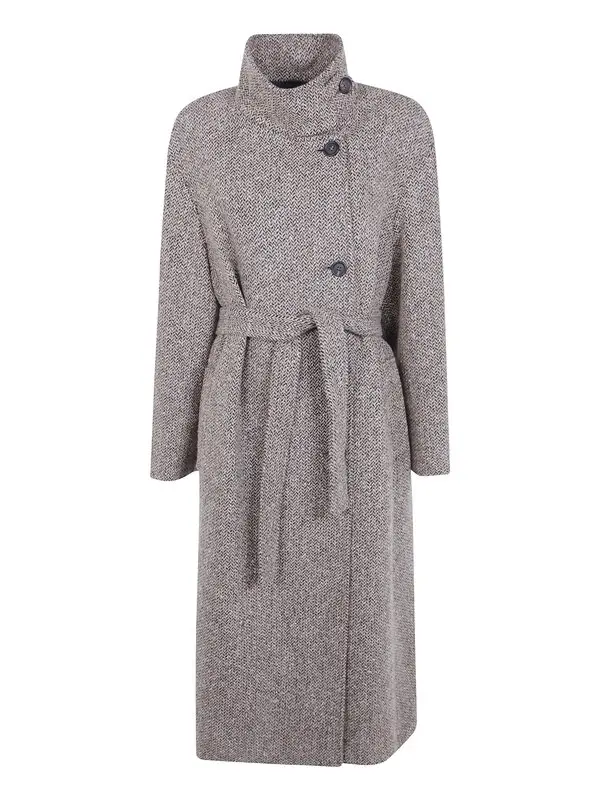 Brunello Cucinelli Classic Wool Coat - Brown