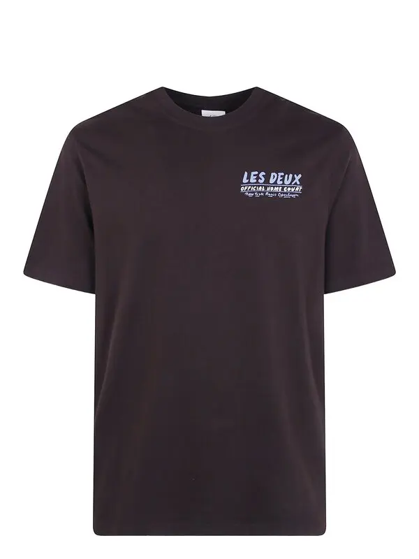 LES DEUX T-shirt Cotton 100% "record - Brown