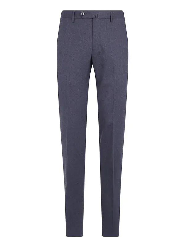 PT TORINO Wool Blend Tailored Trousers - Gray