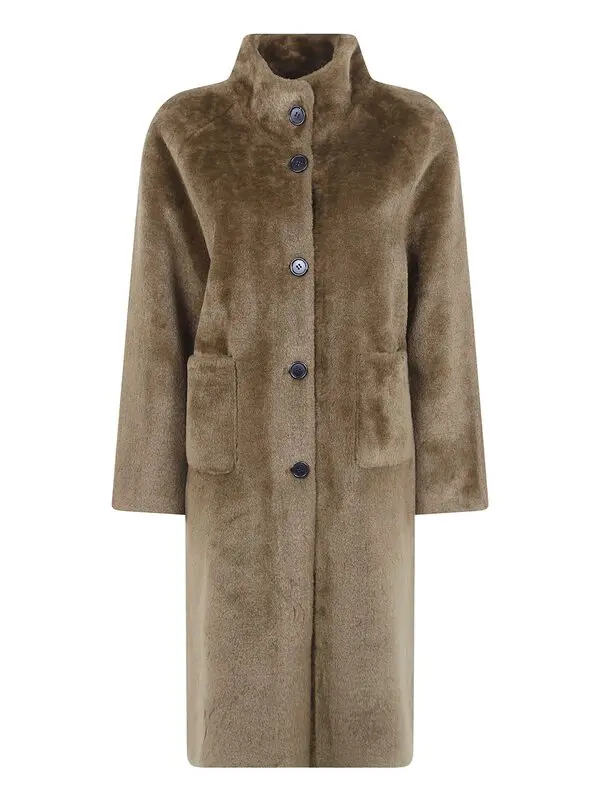 BETTA CORRADI Reversible Long Coat - Green