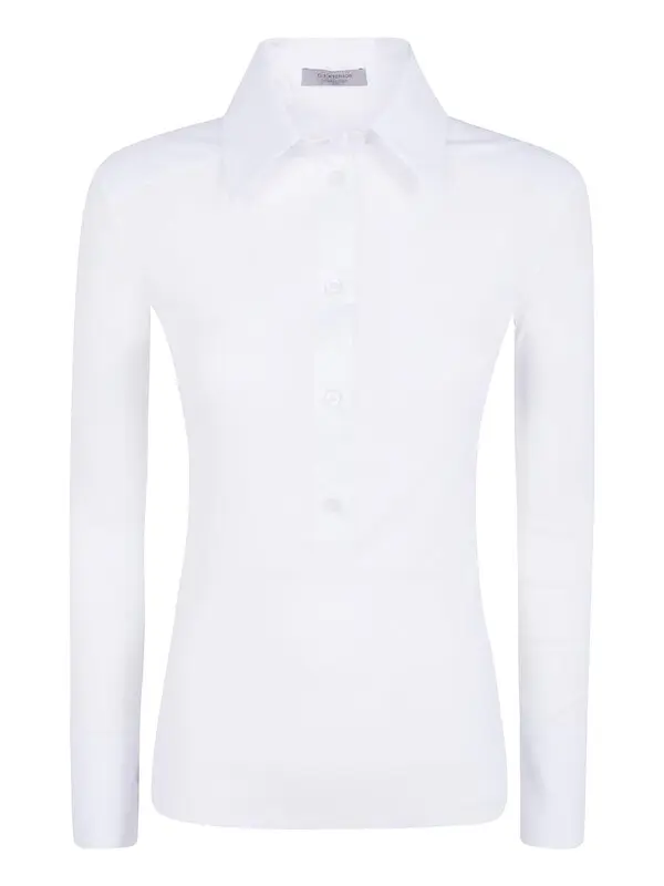 D.exterior Shirt Tulle Popeline "63802 1bian - White