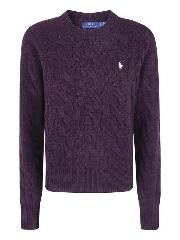 Polo Ralph Lauren Wool Cashmere Cable Knit Pullover - Pink