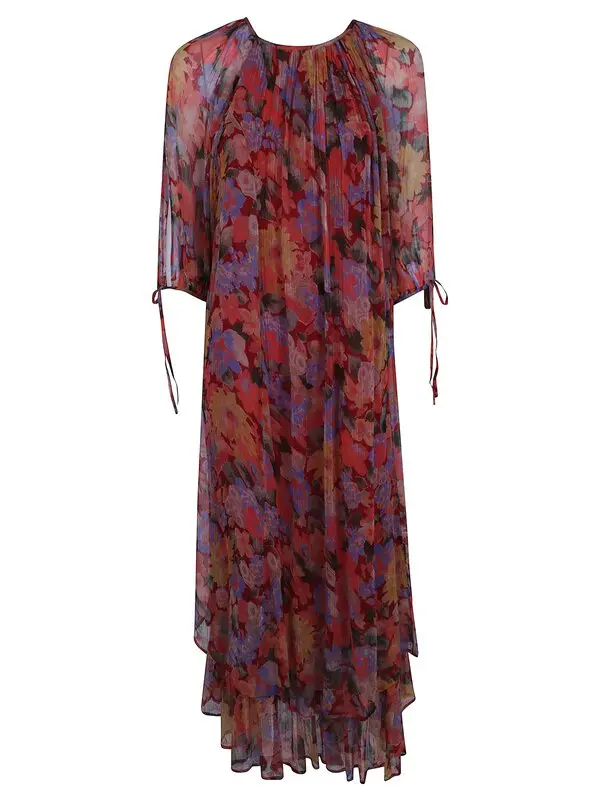 Rixo Dress Floral Red "hayden - Multi