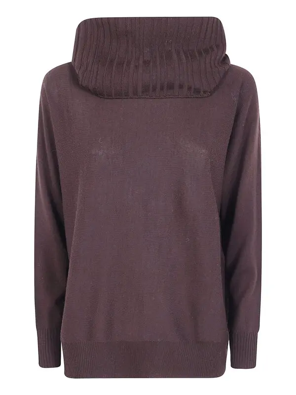 D.exterior Merino Wool Turtleneck Sweater - Brown