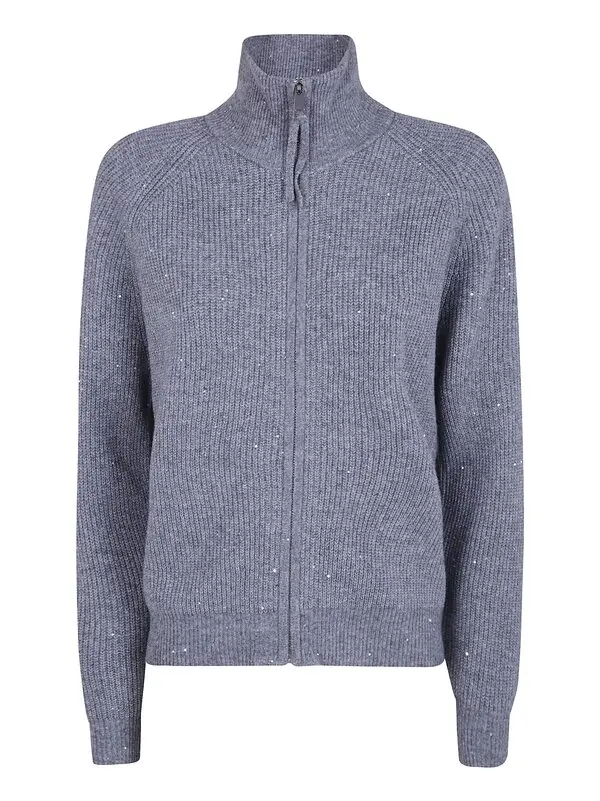 Seventy Long Sleeve Mock Neck Sweater - Gray
