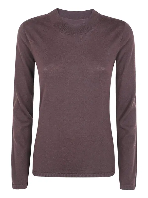 D.exterior Sweater Basic Merino Round Neck - Brown
