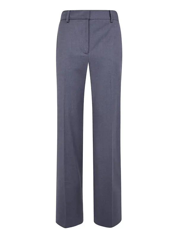 Antonelli Firenze Robinia" Wool Straight-leg Pants - Gray