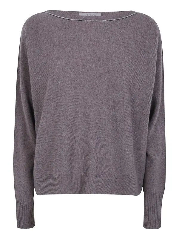 D.exterior Merino Wool Sweater - Brown