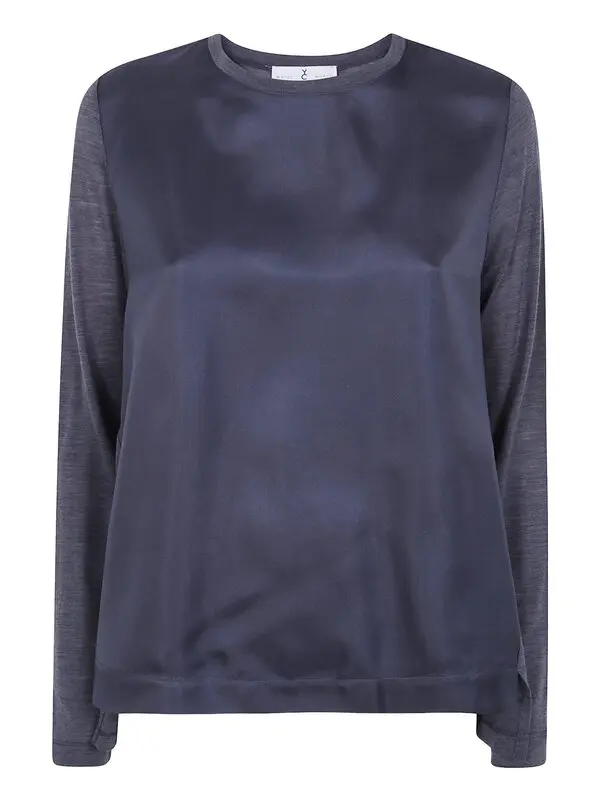 WHYCI Round Neck Wool T-shirt - Gray