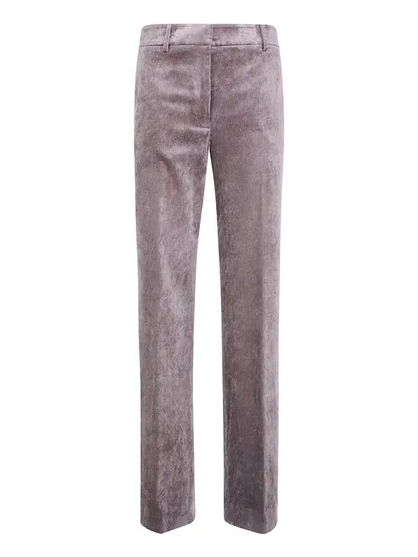 Antonelli Firenze Straight Leg Corduroy Pants - Brown