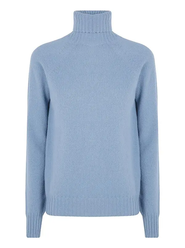 DRUMOHR Sweater Wool Turtleneck - Blue