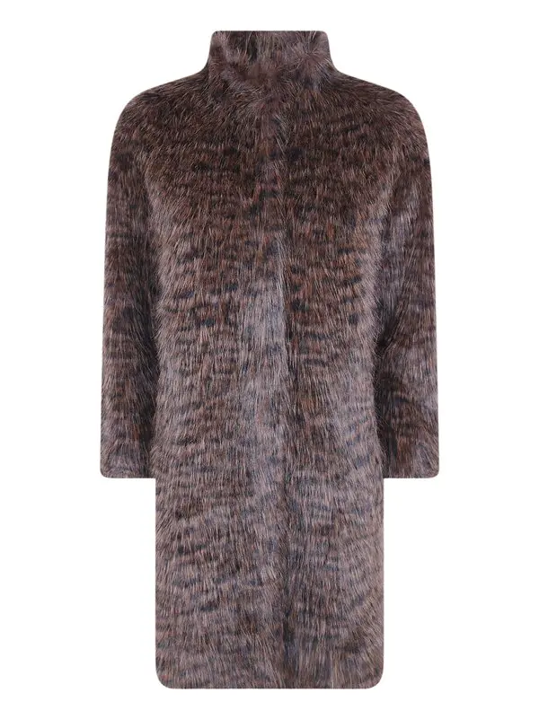 BETTA CORRADI High Neck Coat - Black