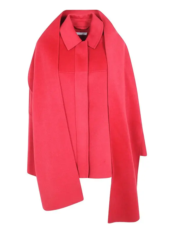 Liviana Conti Wool Cashmere Blend Coat - Red