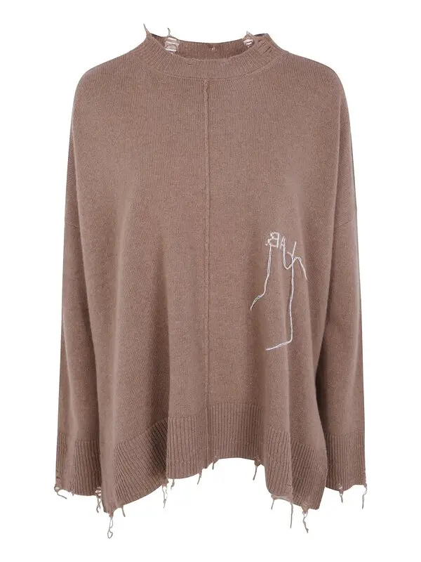 LABORATORIO Oversize Sweater - Brown