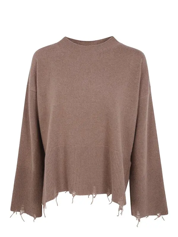 LABORATORIO Sweater Wool 80% "cinnamon - Brown