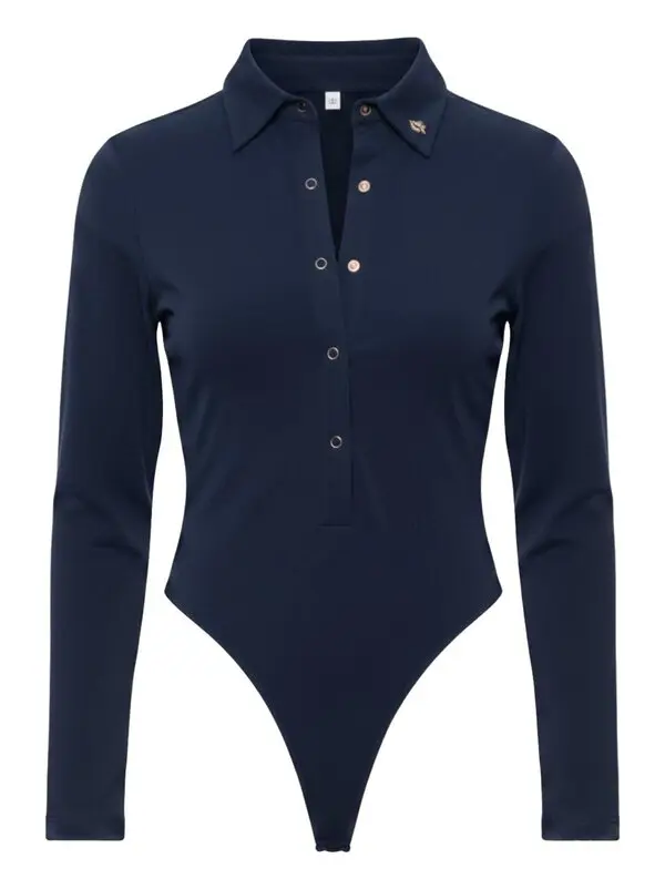 FOREPLAY GOLF Foreplay Golf Polo Bodysuit Long Sleeve - Blue