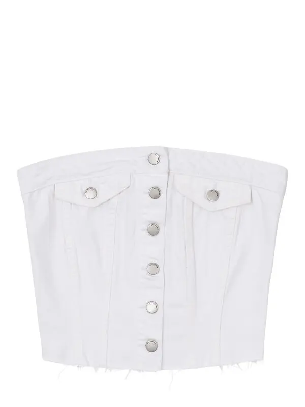 DR. DENIM Carli Tube Top - White
