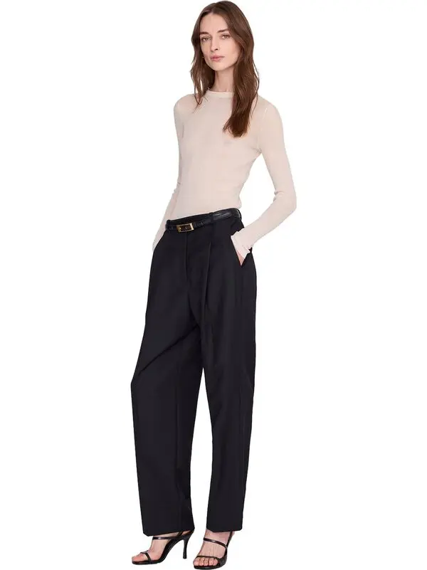 ANINE BING Amal Tailored Trousers - Black