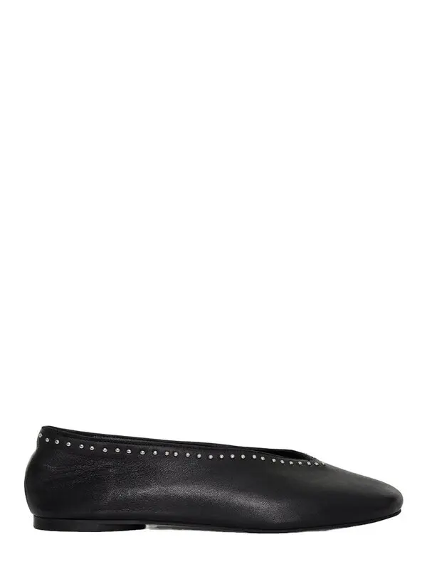 ANINE BING Ana Flats Studs - Black