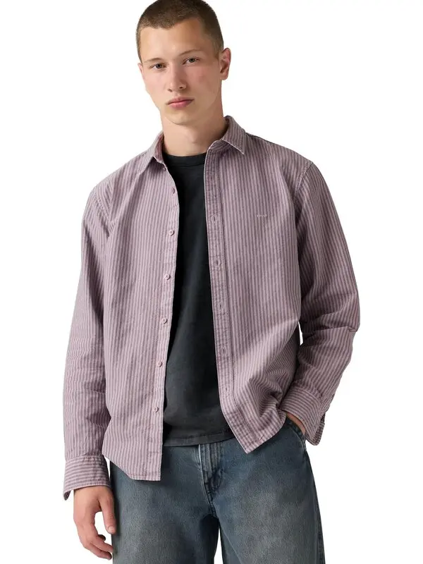 LEVI'S Authentic Button-down Garment Dye Shirt - Quail Garment Dye Stripe
