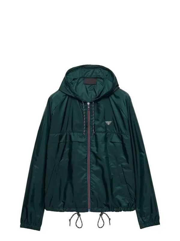 Prada Re-nylon Hooded Blouson Jacket - Green