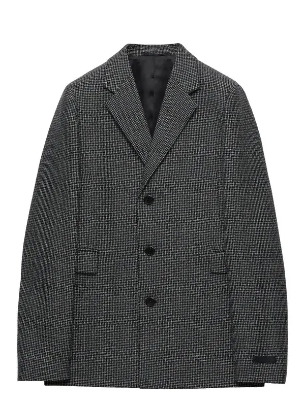 Prada Single-breasted Wool Jacket - Grey