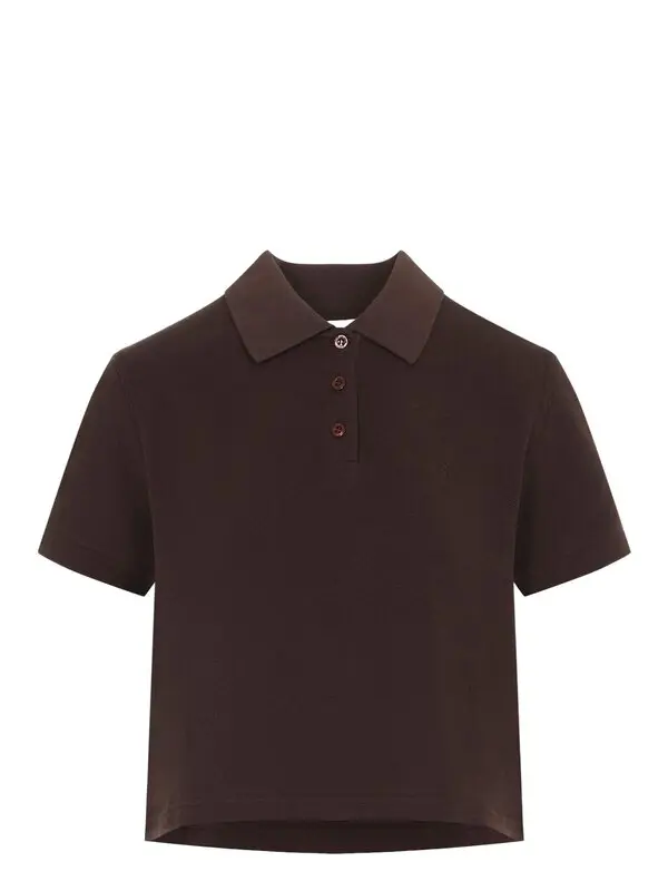 Saint Laurent Petit Cassandre Polo - Brown